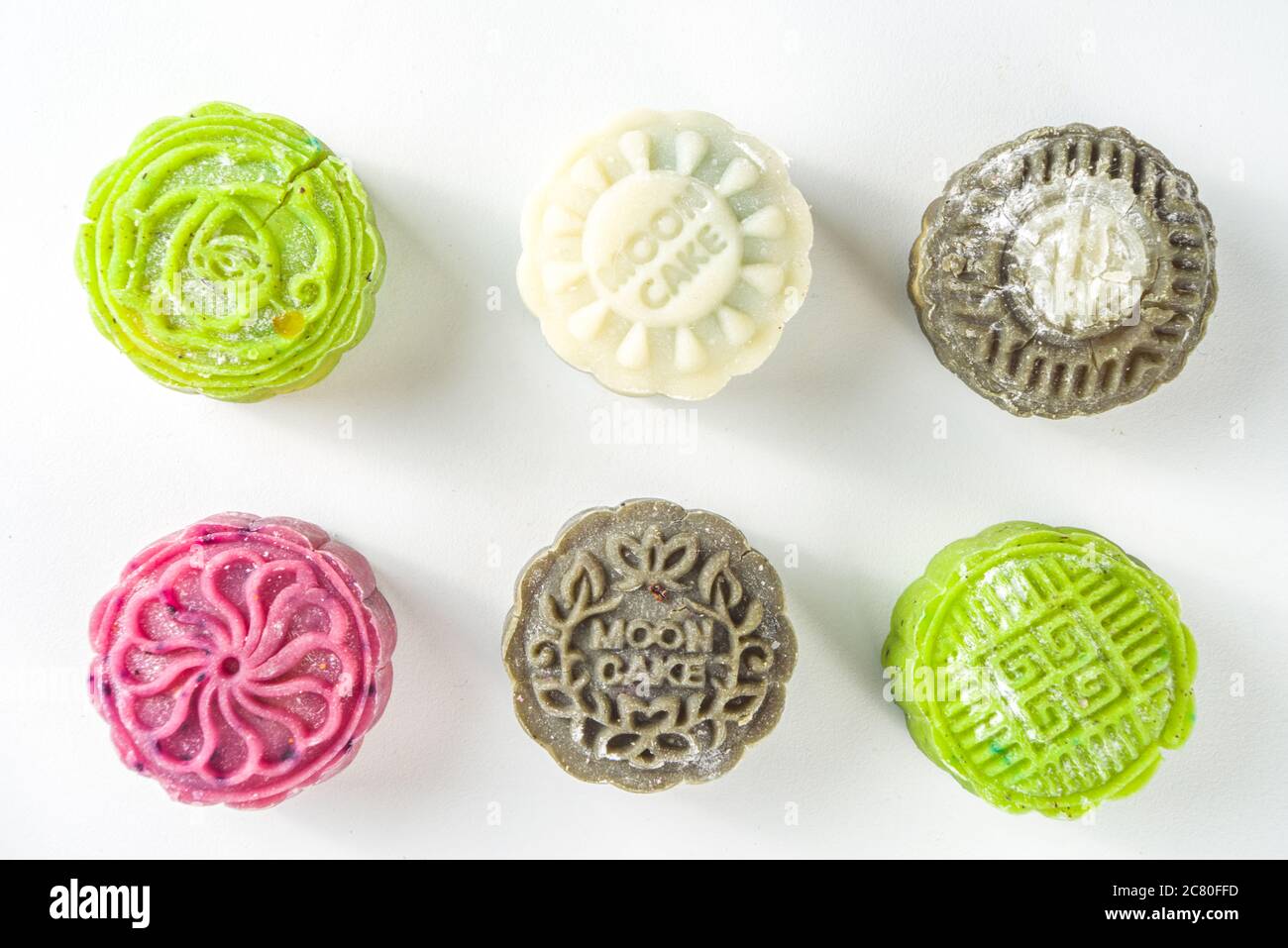 Traditional Chinese sweet dessert. Homemade Chinese snow skin and baked ...