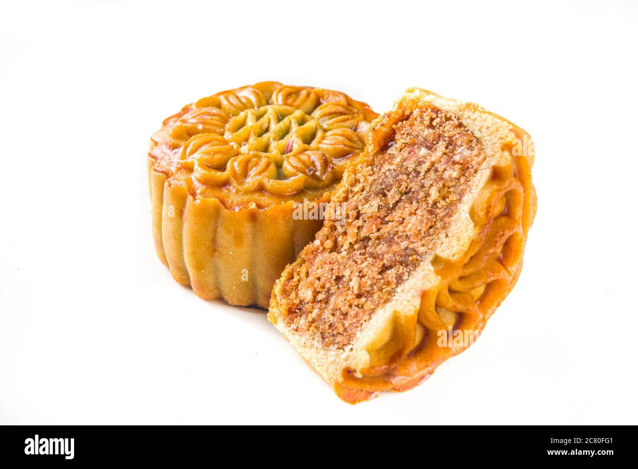 Traditional Chinese sweet dessert. Homemade Chinese snow skin and baked ...