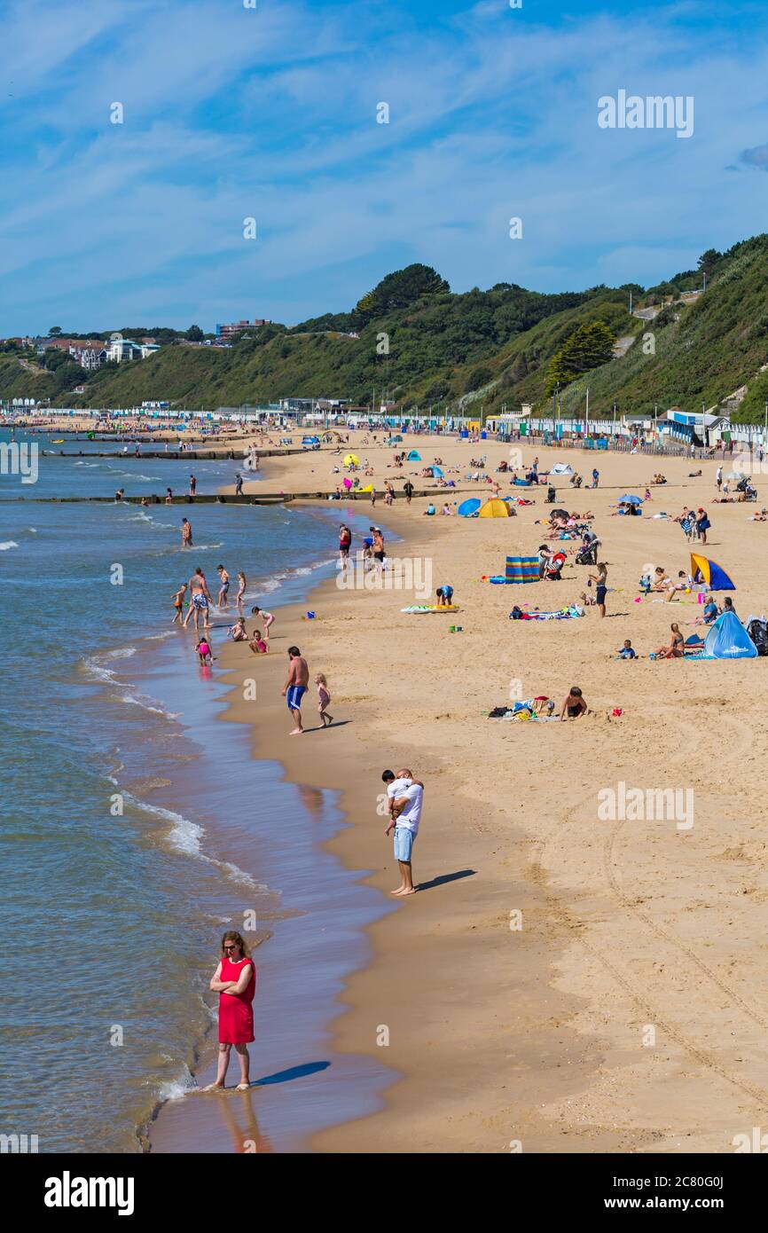 Bournemouth, Dorset UK. 20th July 2020. UK weather: hot and sunny as ...