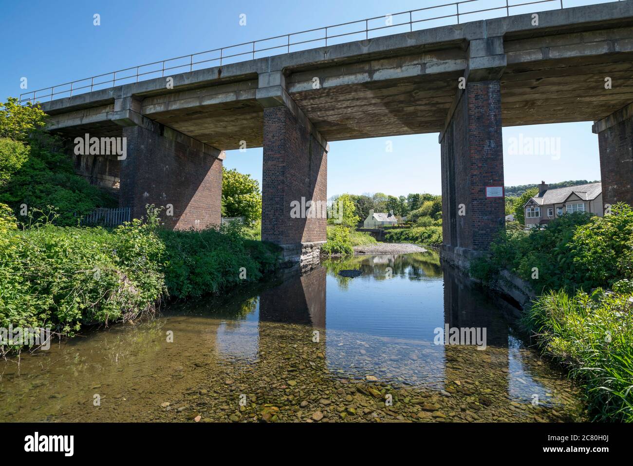 River Dulas at Llanddulas on the North Wales coast Stock Photo - Alamy
