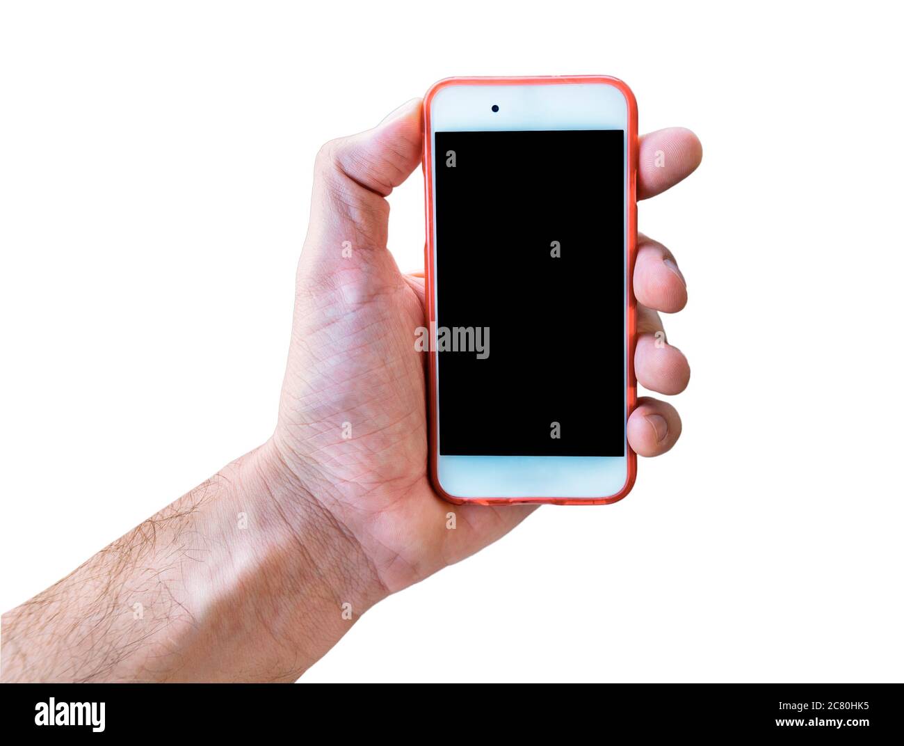 Hand holding mobile Stock Photo - Alamy