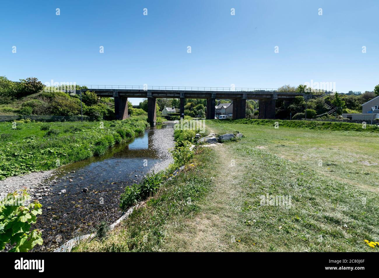 River Dulas at Llanddulas on the North Wales coast Stock Photo - Alamy