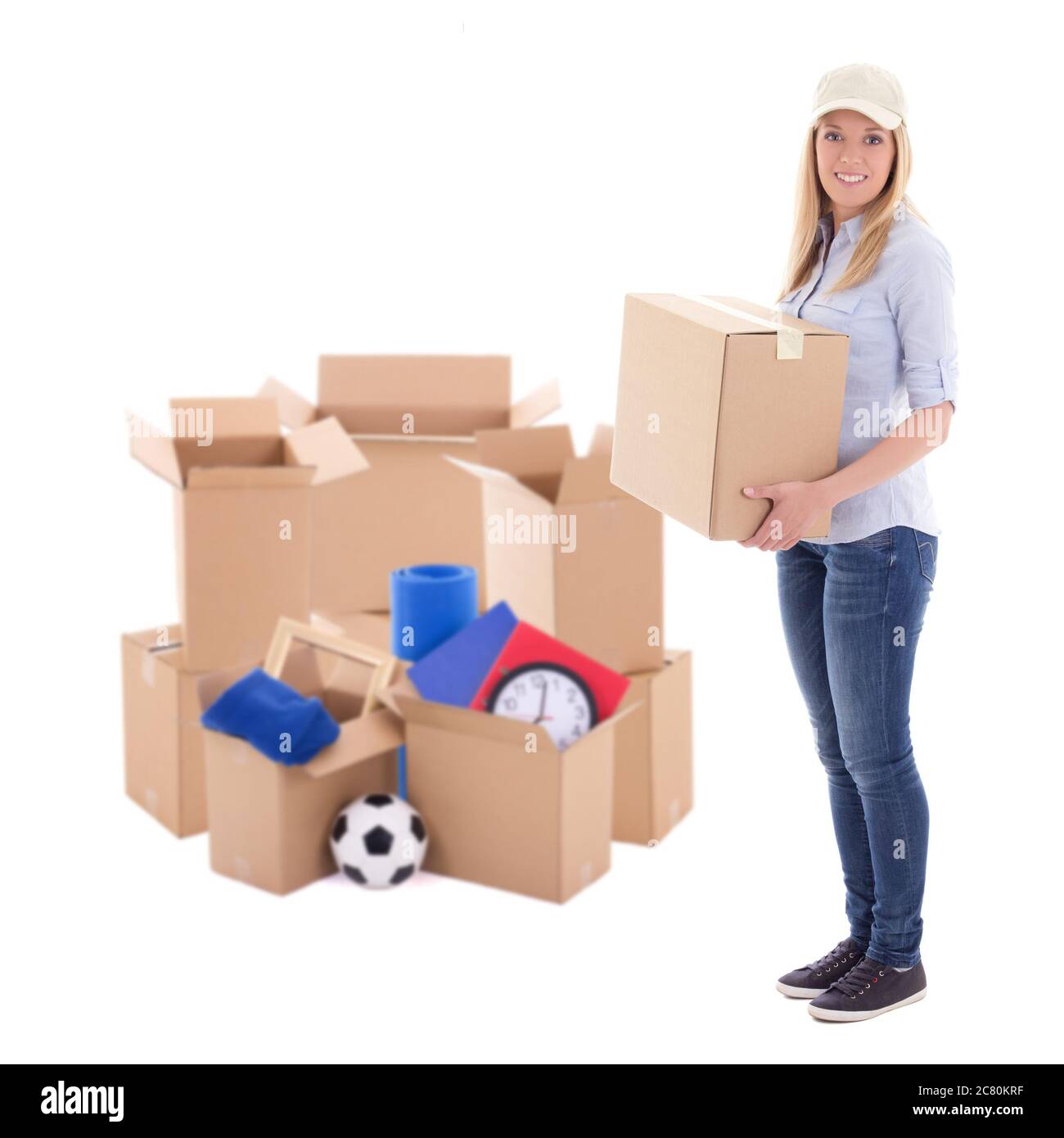 Pile of carboard boxes hi-res stock photography and images - Alamy