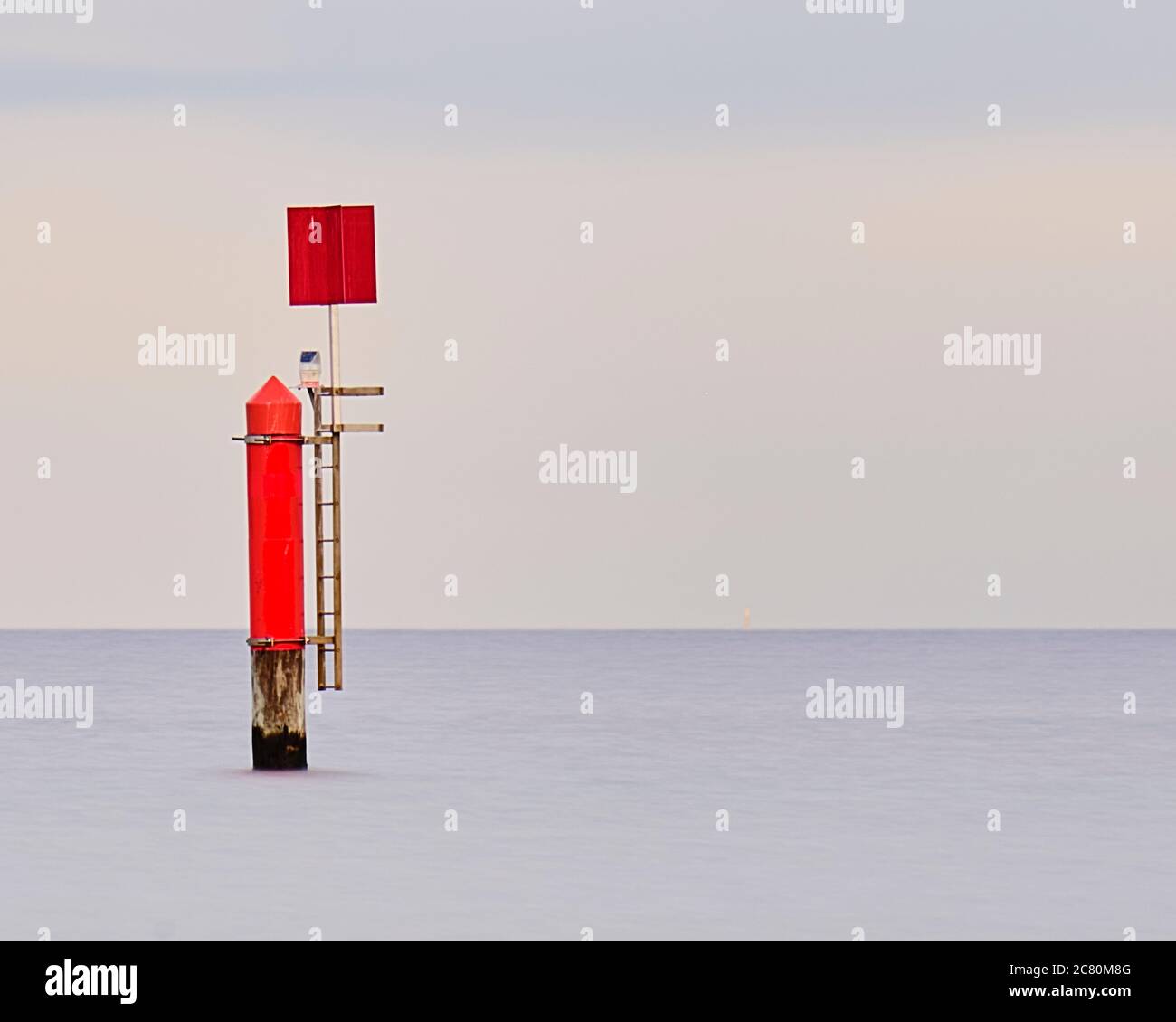 Red navigation marker minimalism Stock Photo - Alamy