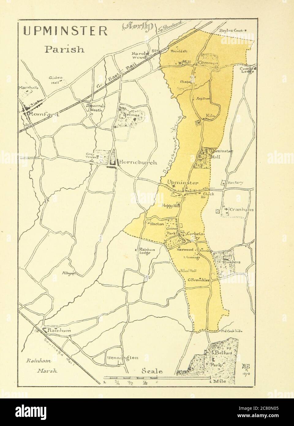 Map Of Upminster High Resolution Stock Photography and Images - Alamy