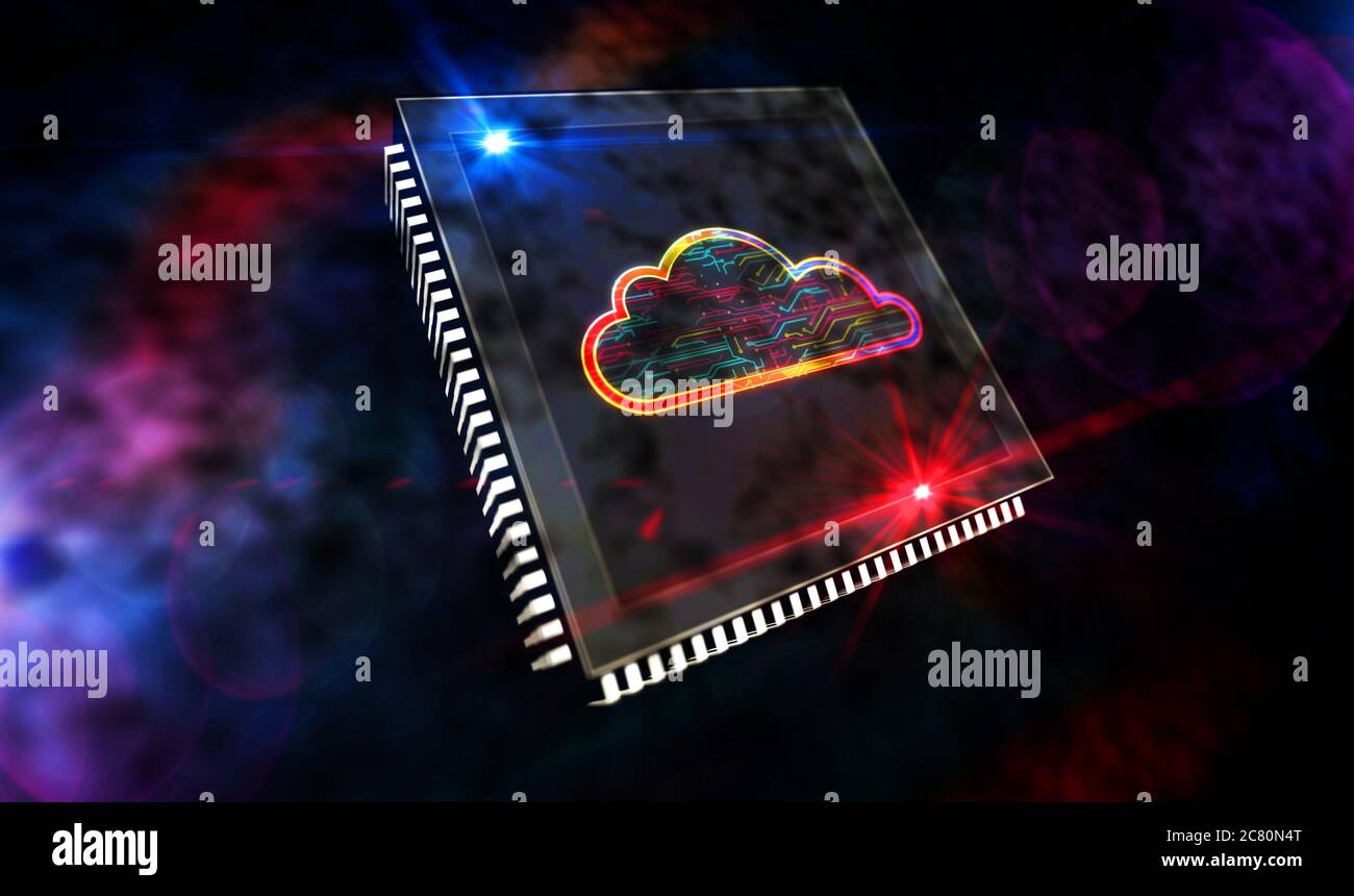 Digital Computing Cloud Symbol Cyber Technology Internet Data Storage