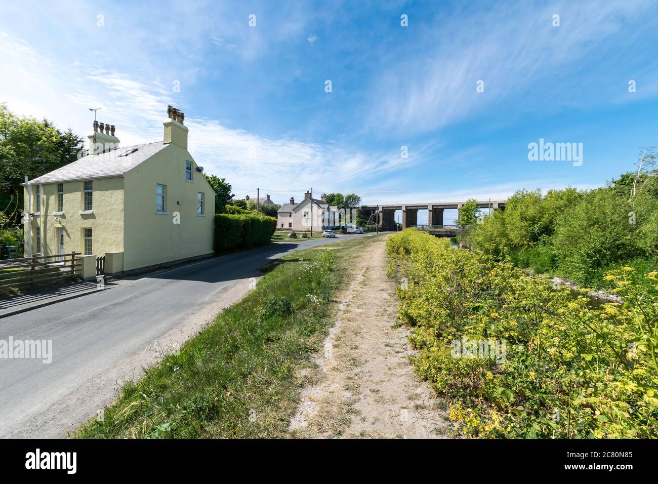 River Dulas at Llanddulas on the North Wales coast Stock Photo - Alamy