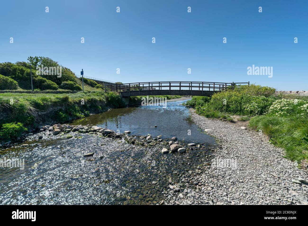 River Dulas at Llanddulas on the North Wales coast Stock Photo - Alamy