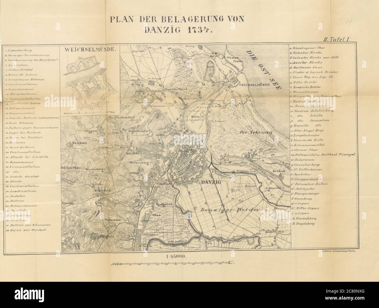 Danzig map hi-res stock photography and images - Alamy