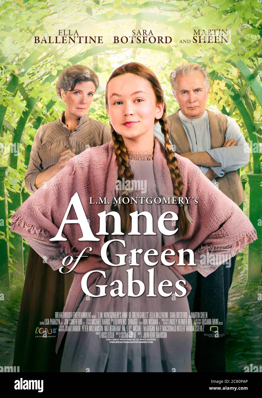 ANNE OF GREEN GABLES (2016), directed by JOHN KENT HARRISON. Credit ...