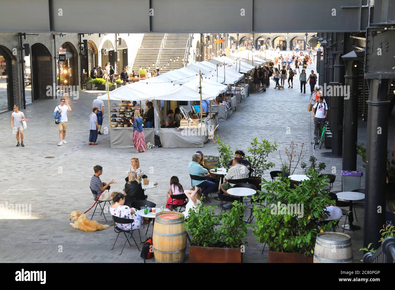 Independent, artisan Canopy Market, temporarily sited at fashionable ...