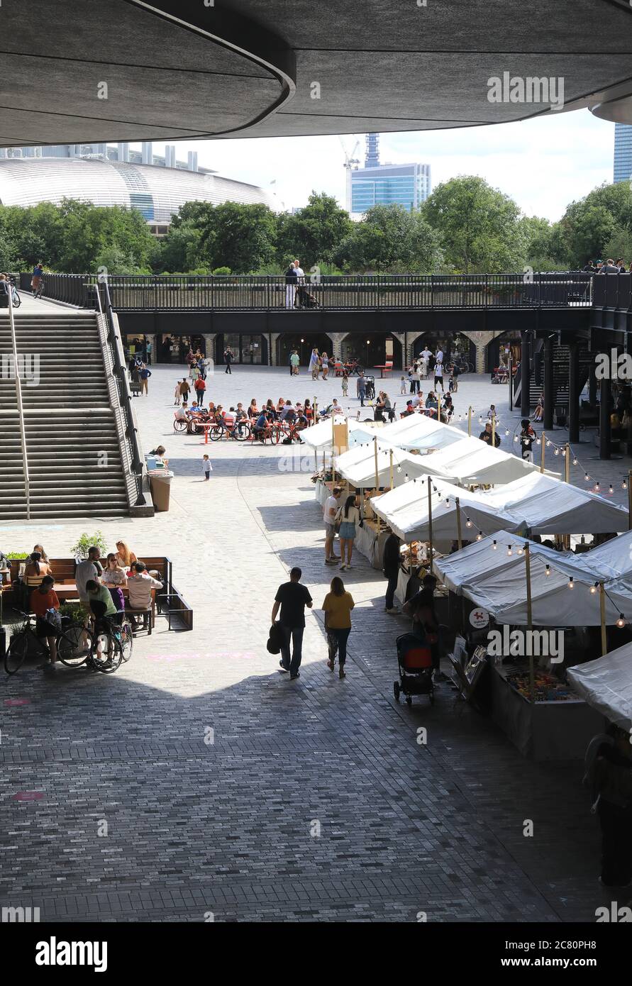 Independent, artisan Canopy Market, temporarily sited at fashionable ...