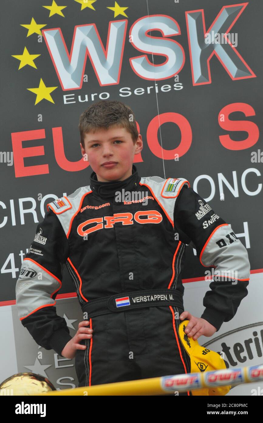 Max Verstappen's junior international karting career Stock Photo - Alamy