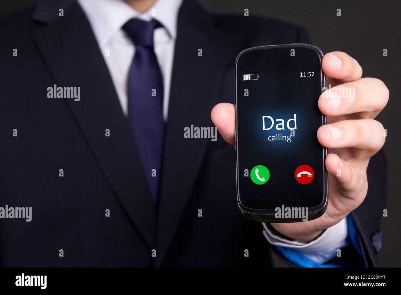 Incoming call hand holding smartphone hi-res stock photography and ...