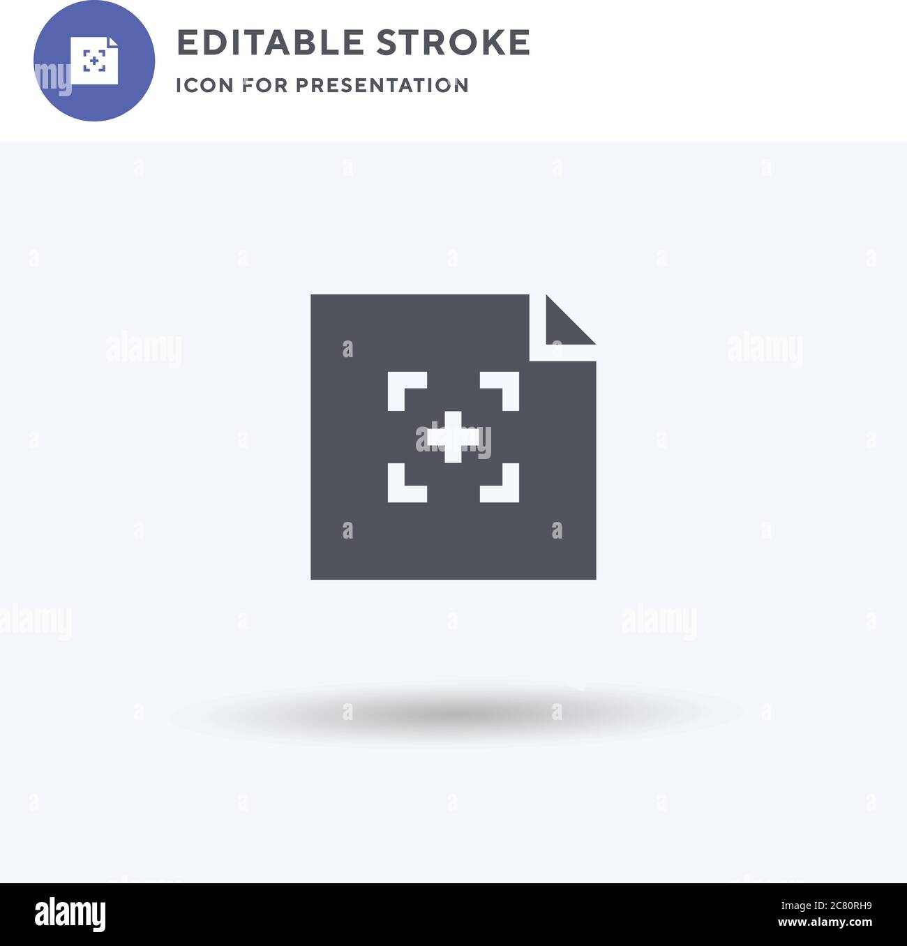 File icon vector, filled flat sign, solid pictogram isolated on white ...