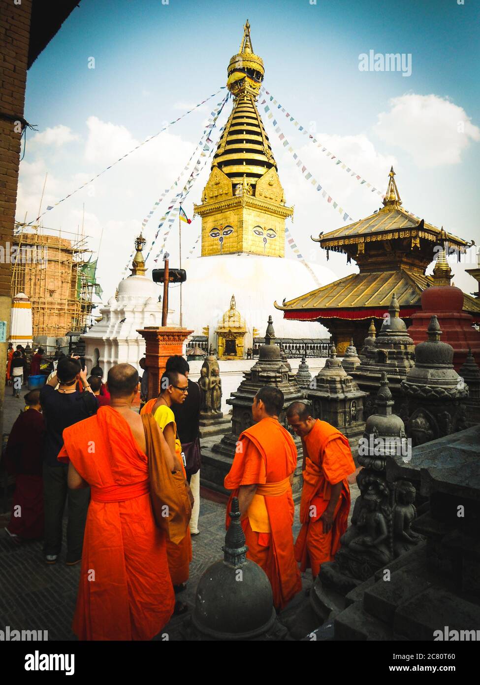 Tibetan monks in kathmandu nepal hi-res stock photography and images ...
