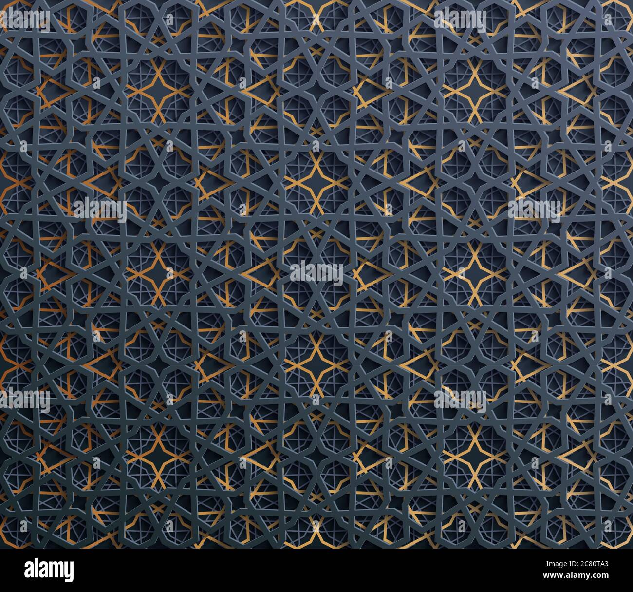 Seamless symmetrical abstract vector background in arabian style made ...
