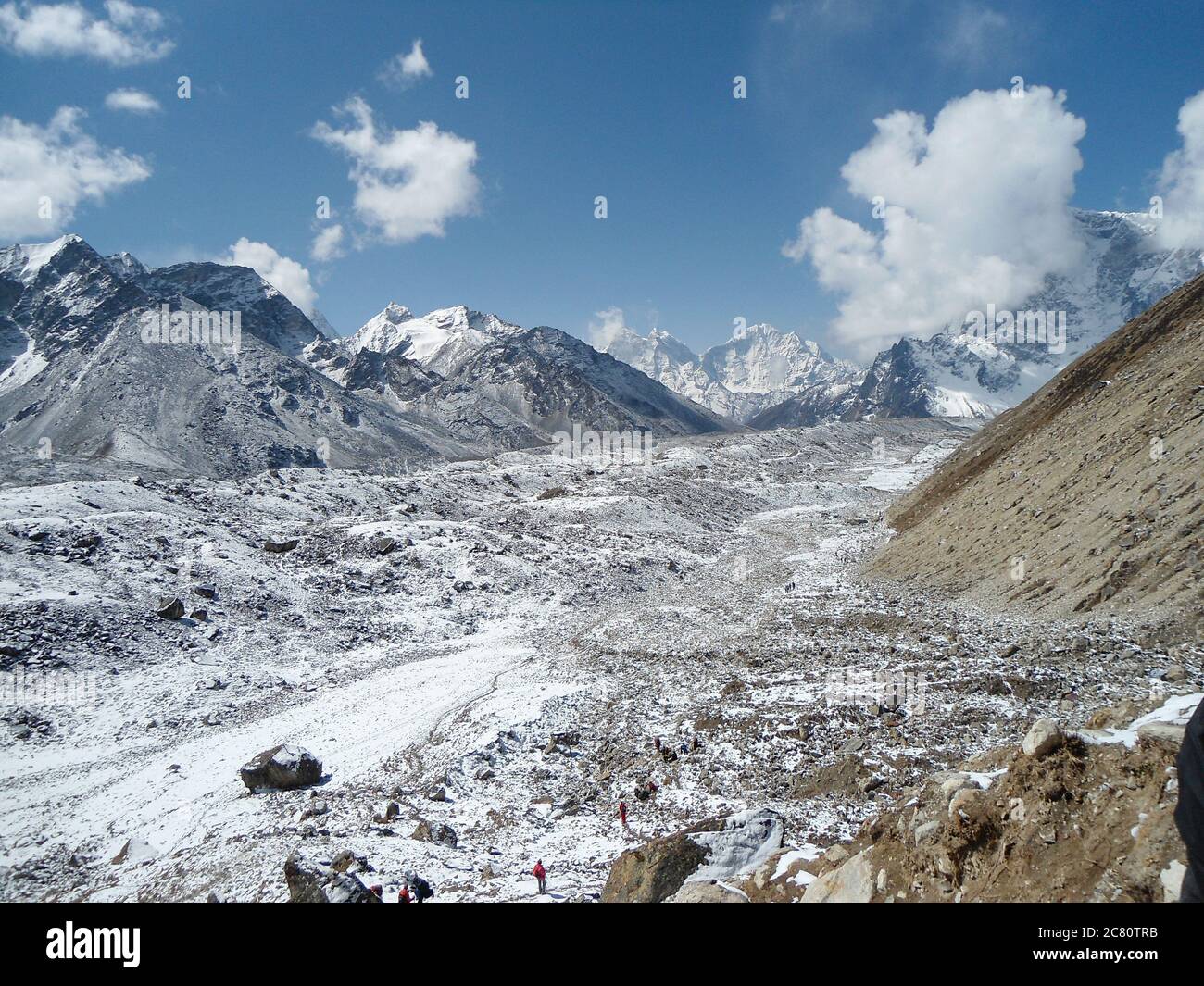 Amazing snowy landscape in the Everest base camp trek Stock Photo - Alamy