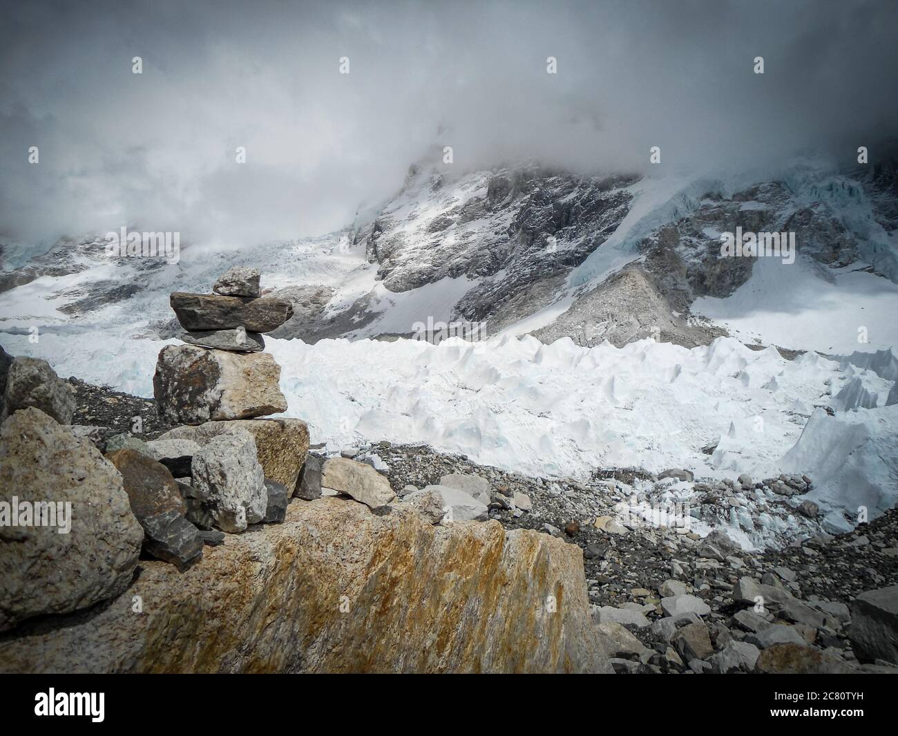 Amazing snowy landscape in the Everest base camp trek Stock Photo - Alamy