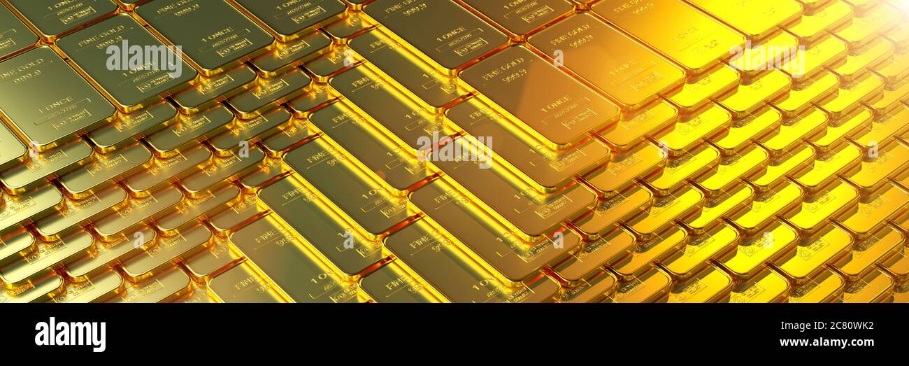 Pyramid of gold bars - wealth business success concept Stock Photo - Alamy