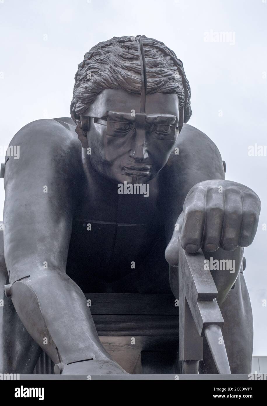 LONDON, UNITED KINGDOM - Jul 09, 2019: A head-on view of the sculpture ...