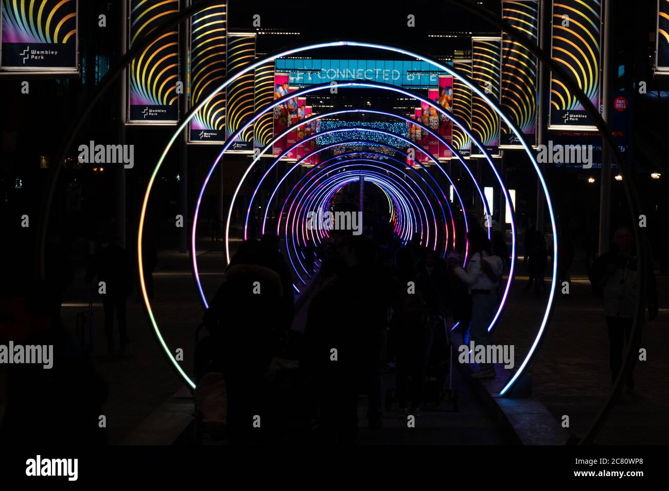 LONDON, UNITED KINGDOM - Dec 27, 2019: The Sonic Runway, a 130m ...