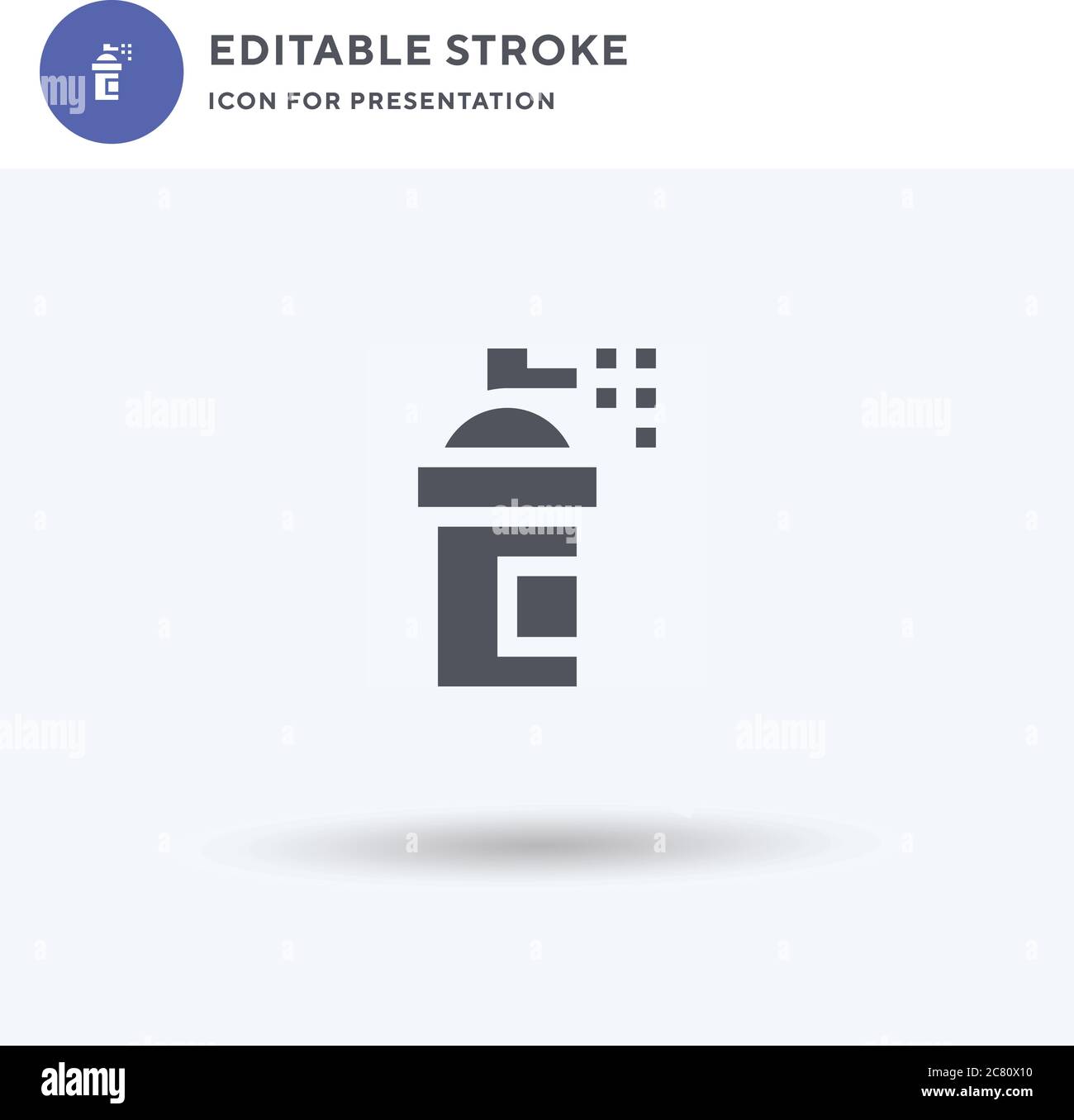 Aerosol icon vector, filled flat sign, solid pictogram isolated on ...