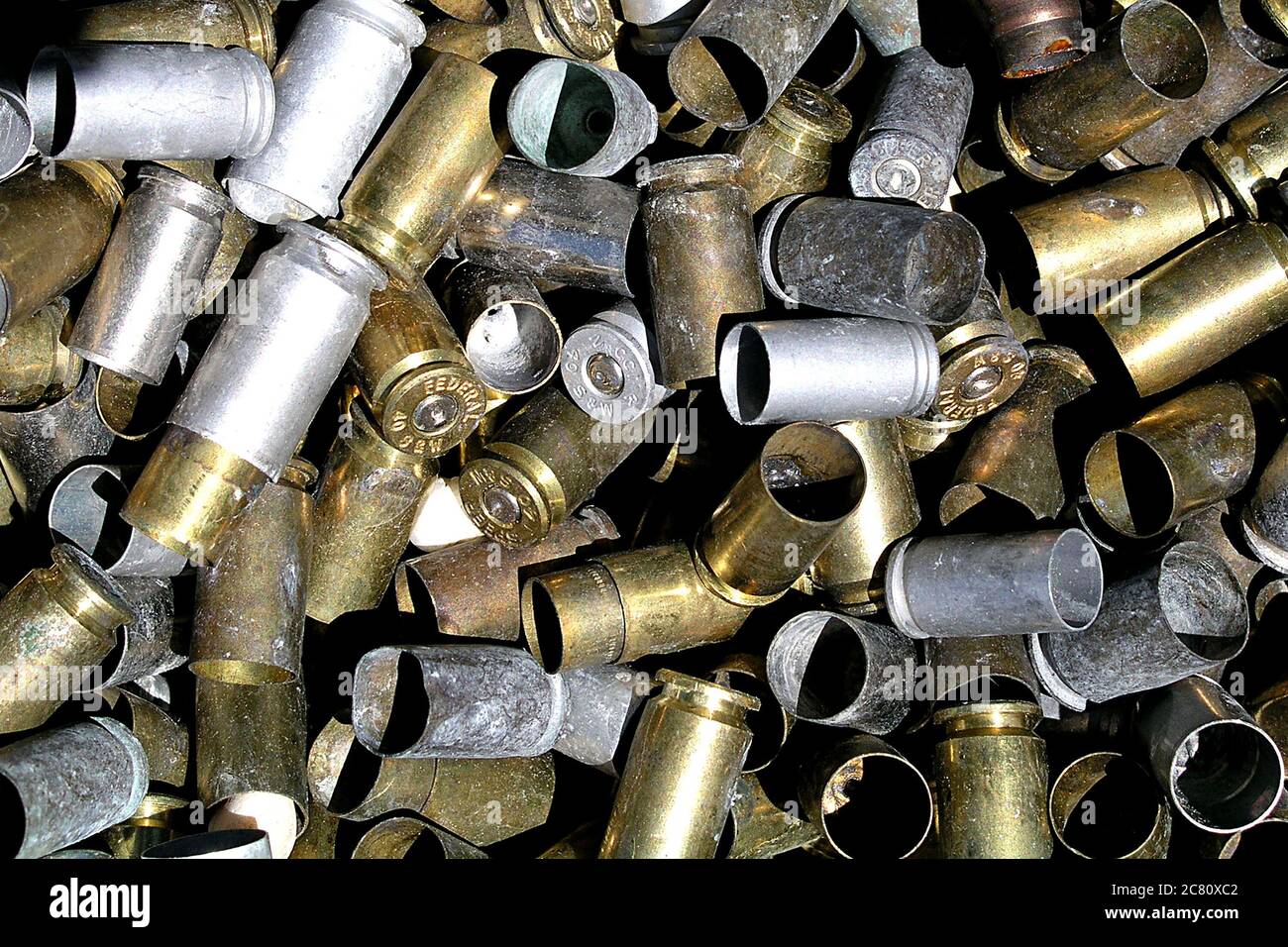 Empty brass casings hi-res stock photography and images - Alamy