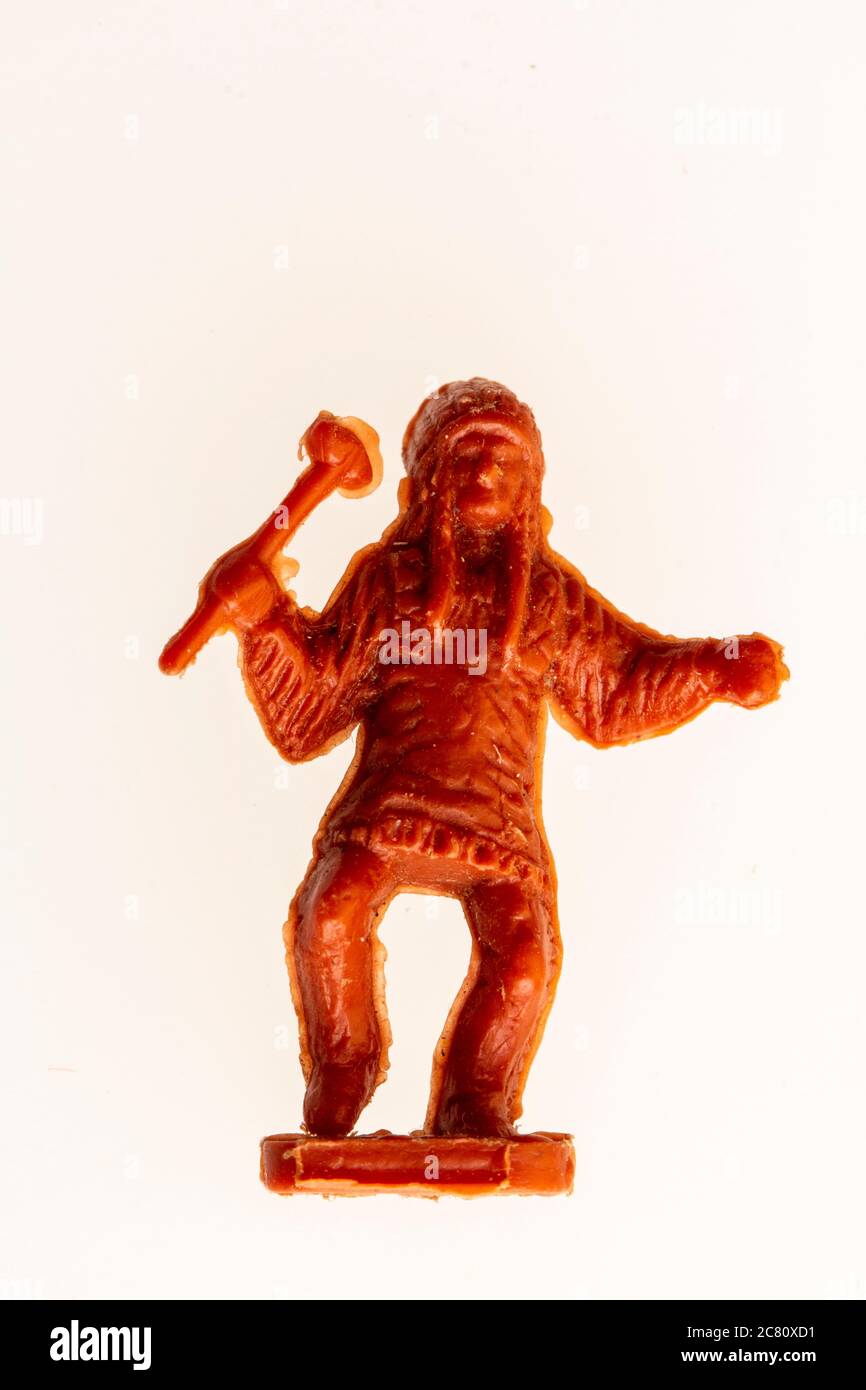 Airfix HO/00 scale model Indian figure from the 1960's against plain ...