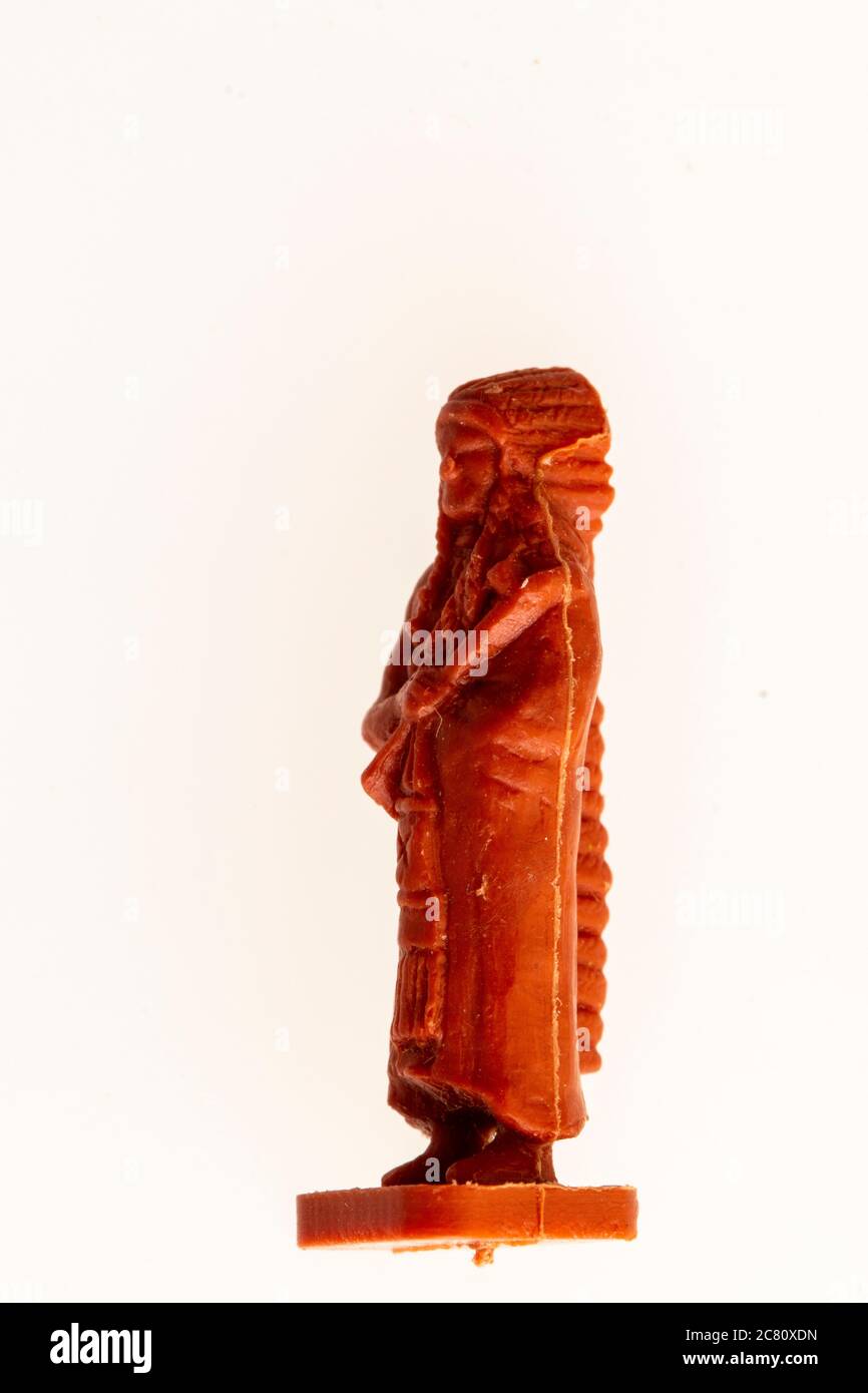 Airfix HO/00 scale model Indian figure from the 1960's against plain ...