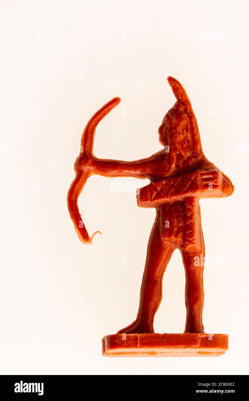 Airfix HO/00 scale model Indian figure from the 1960's against plain ...