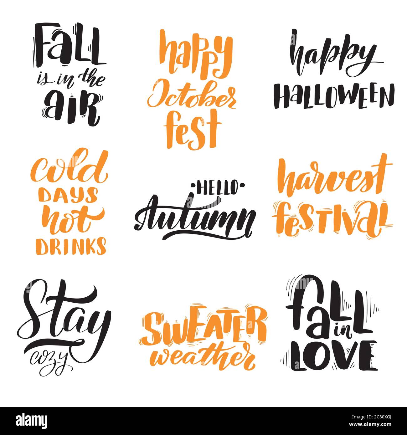 Vector calligraphy illustration isolated on white background Stock ...