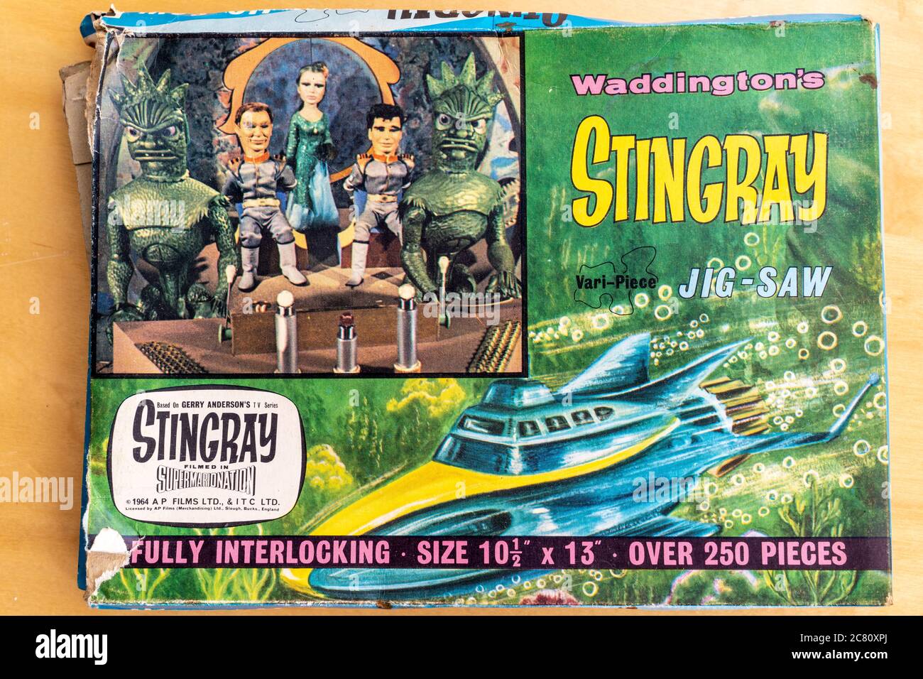 The box for a jigsaw puzzle based on a photo from the 1960 TV series ...