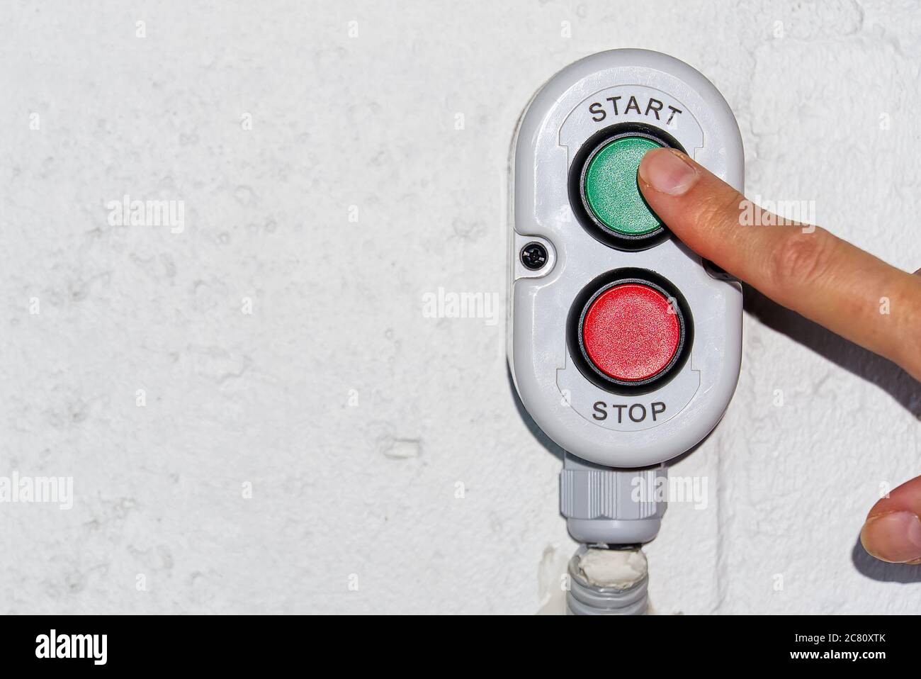 Big red emergency stop button hi-res stock photography and images - Alamy