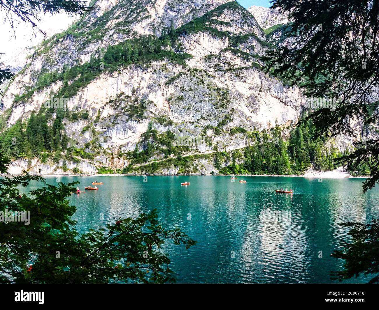 Breathtaking shot of the Fanes-Sennes-Prags Nature Park in Italy Stock ...