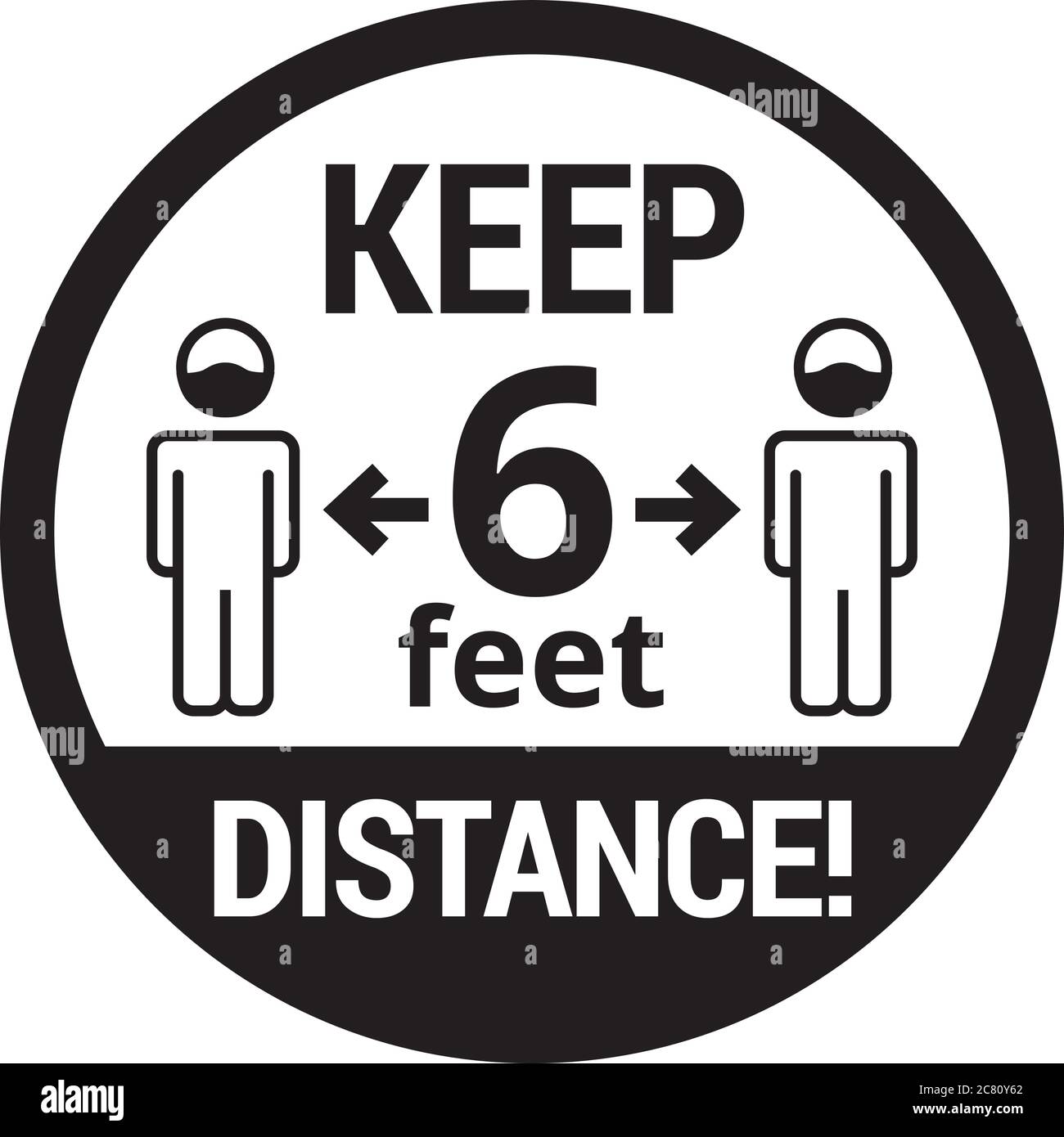 Keep safe social distance sign Stock Vector Image & Art - Alamy