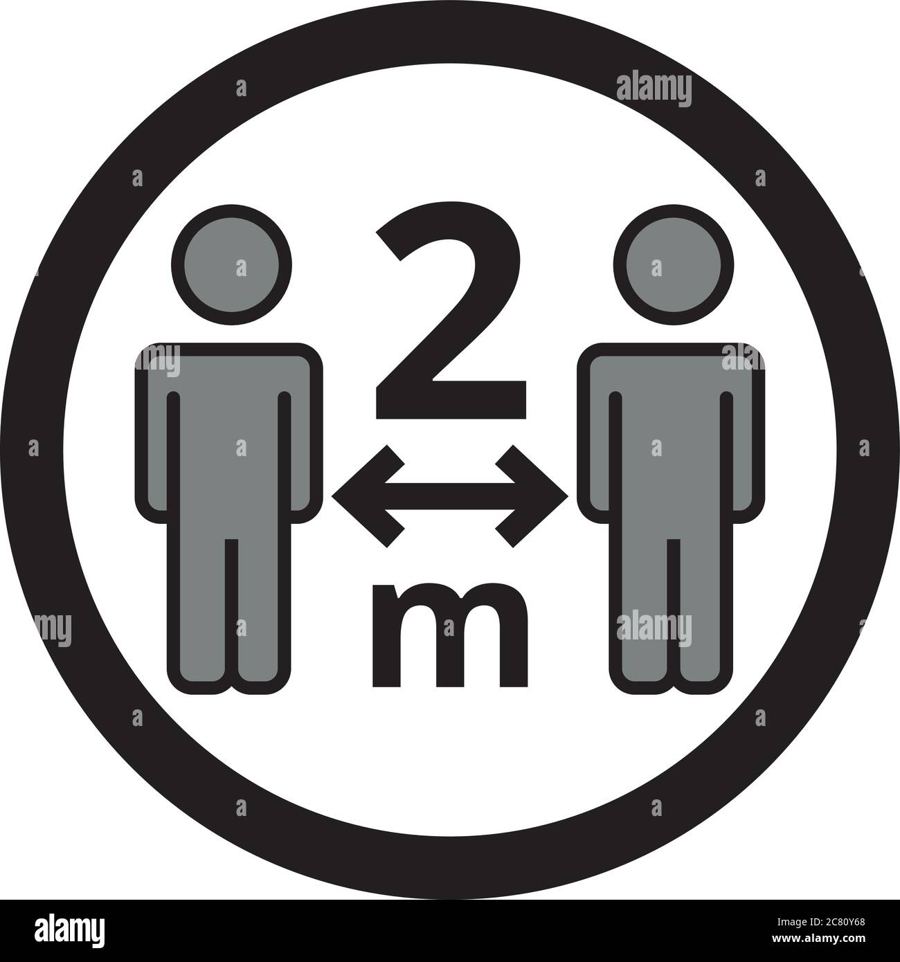 Keep safe social distance sign Stock Vector Image & Art - Alamy