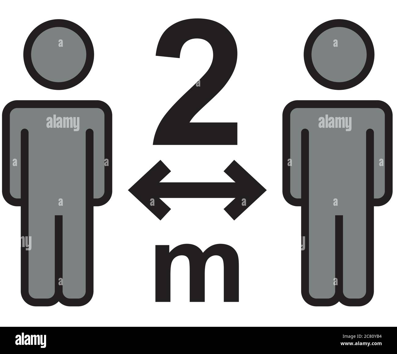 Keep safe social distance sign Stock Vector Image & Art - Alamy