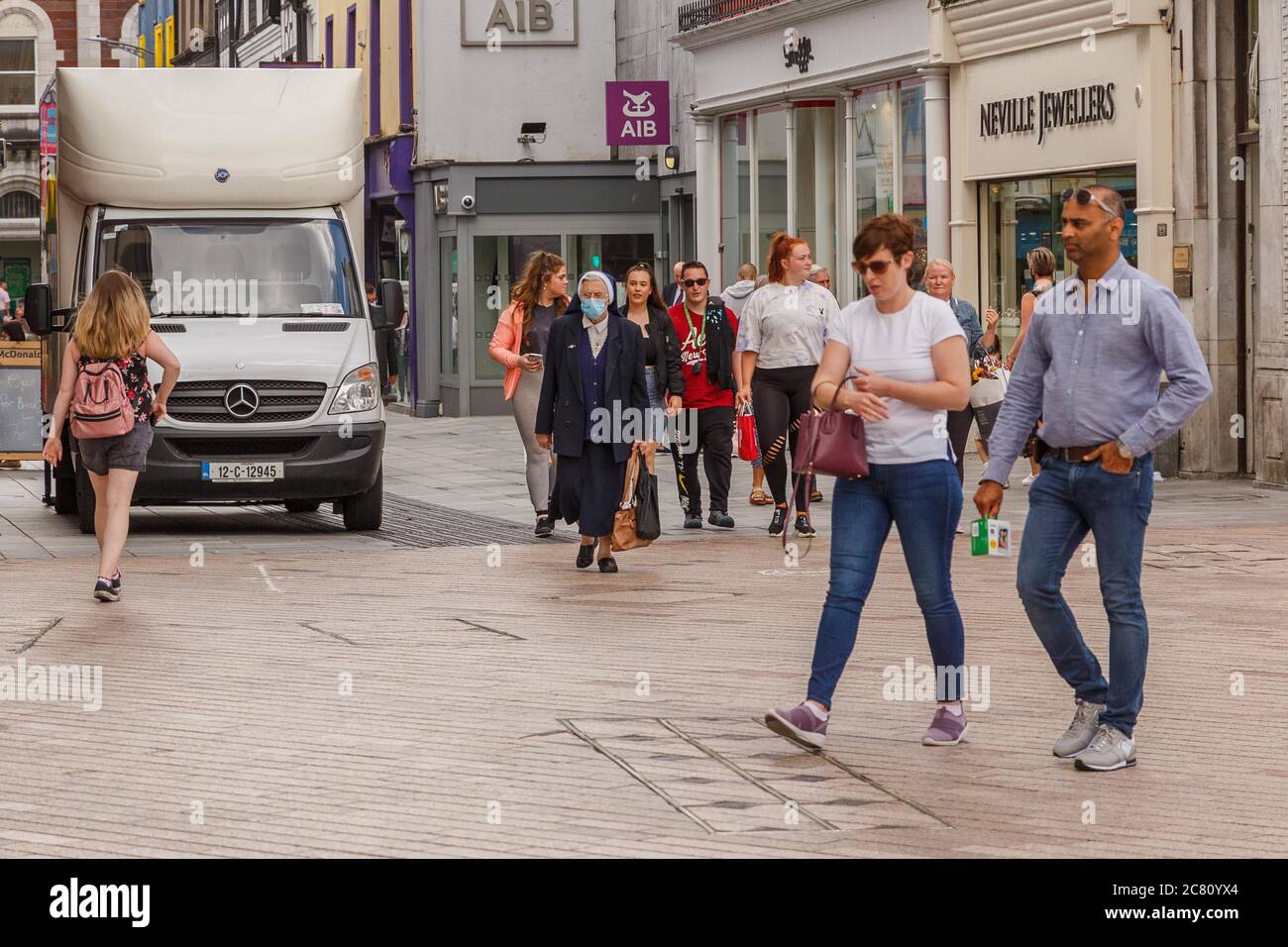 Cork, Ireland. 20th July, 2020. Face Masks Become Mandatory, Cork City ...
