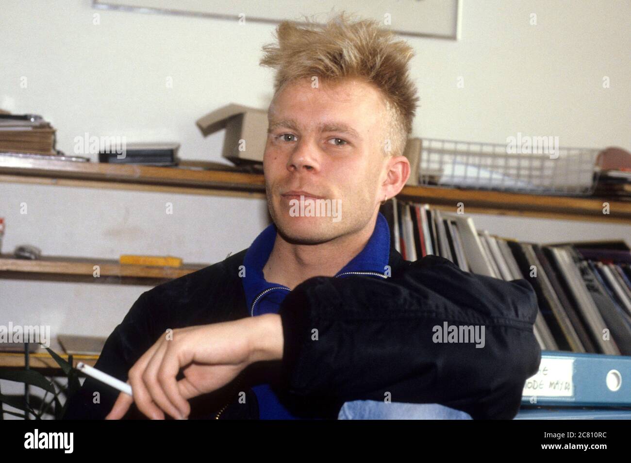 Vince Clark at a photoshoot at Mute Records. London, 6/14/1985 | usage ...