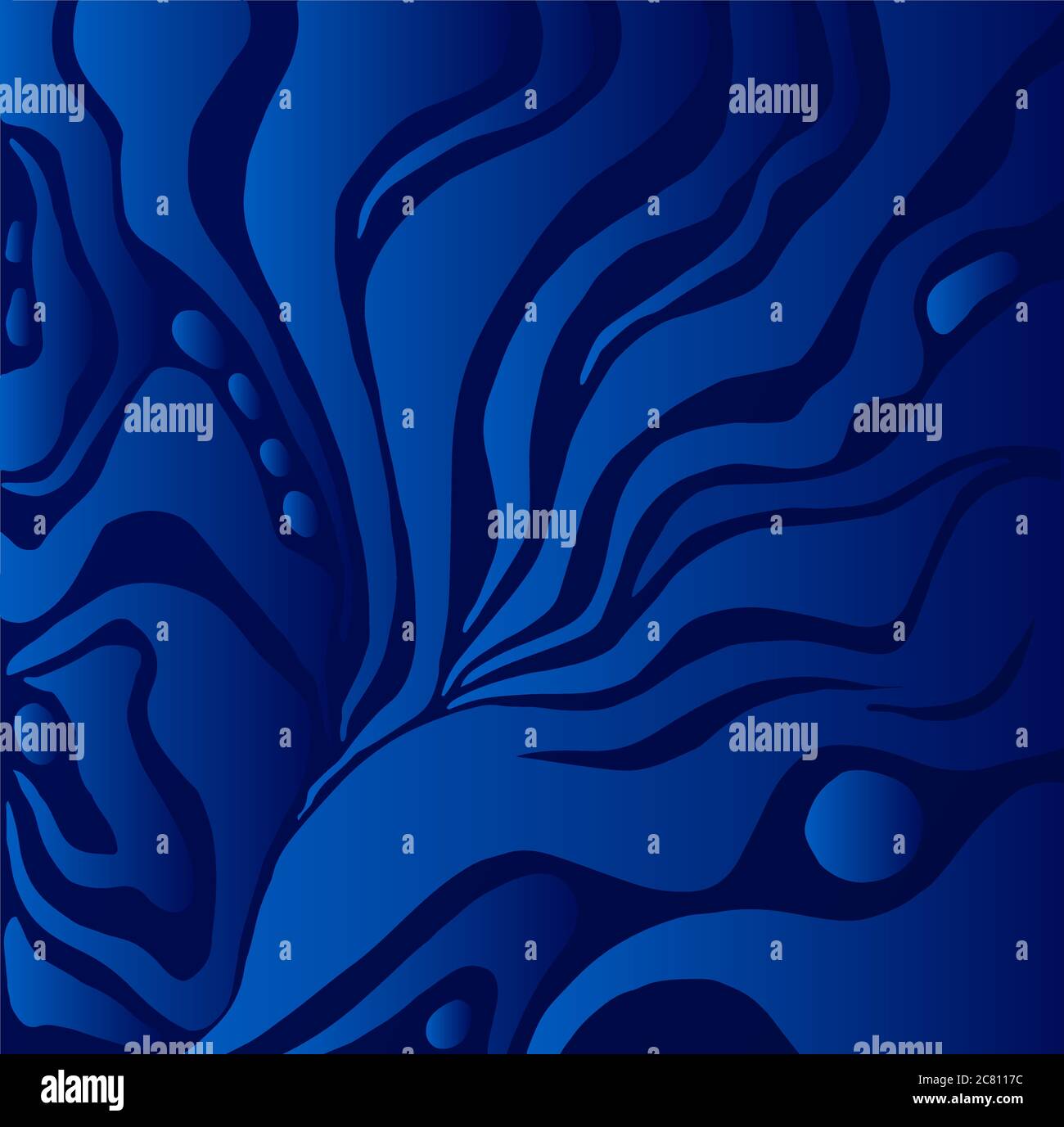 Vintage abstract pattern in bright blue gradient color, isolated on ...