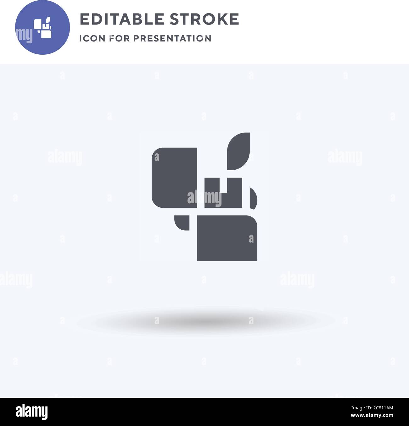 Zippo icon vector, filled flat sign, solid pictogram isolated on white ...