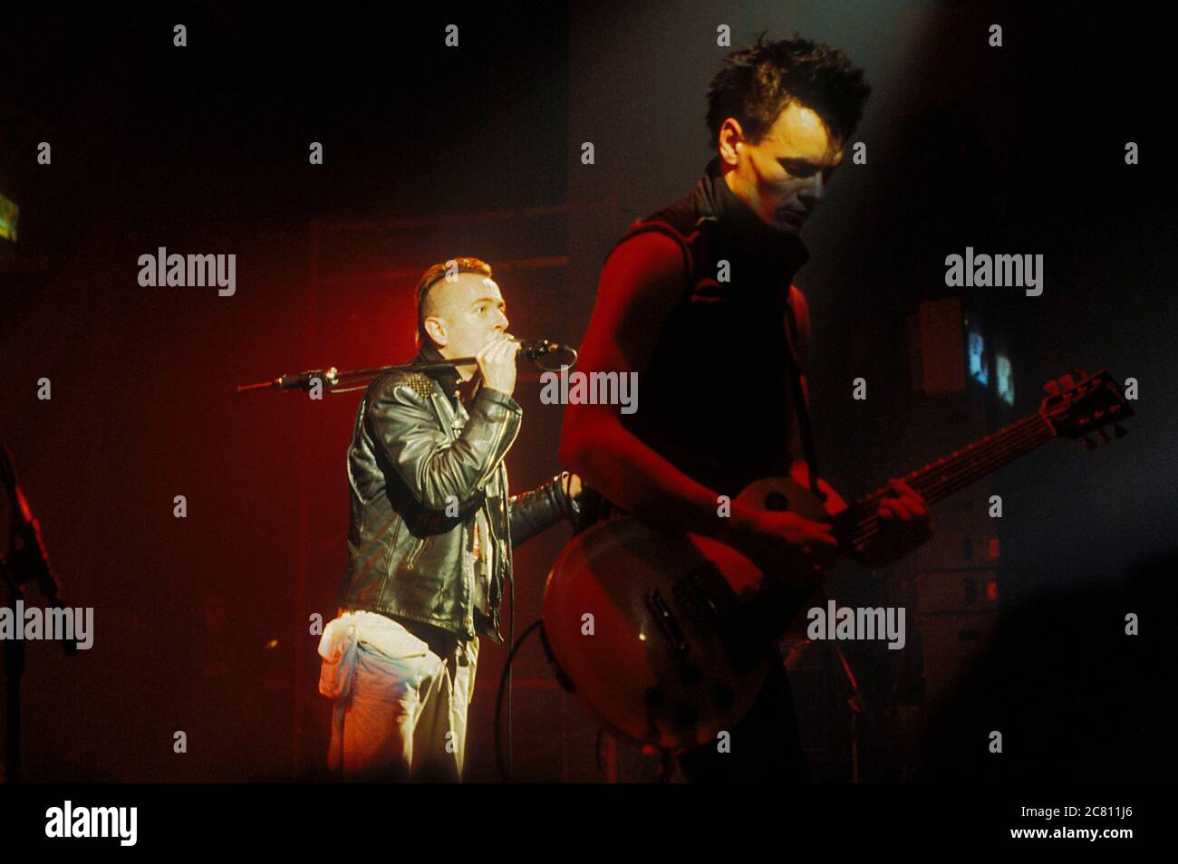 Joe Strummer and Vince White of The Clash live at an 'Out of Control ...