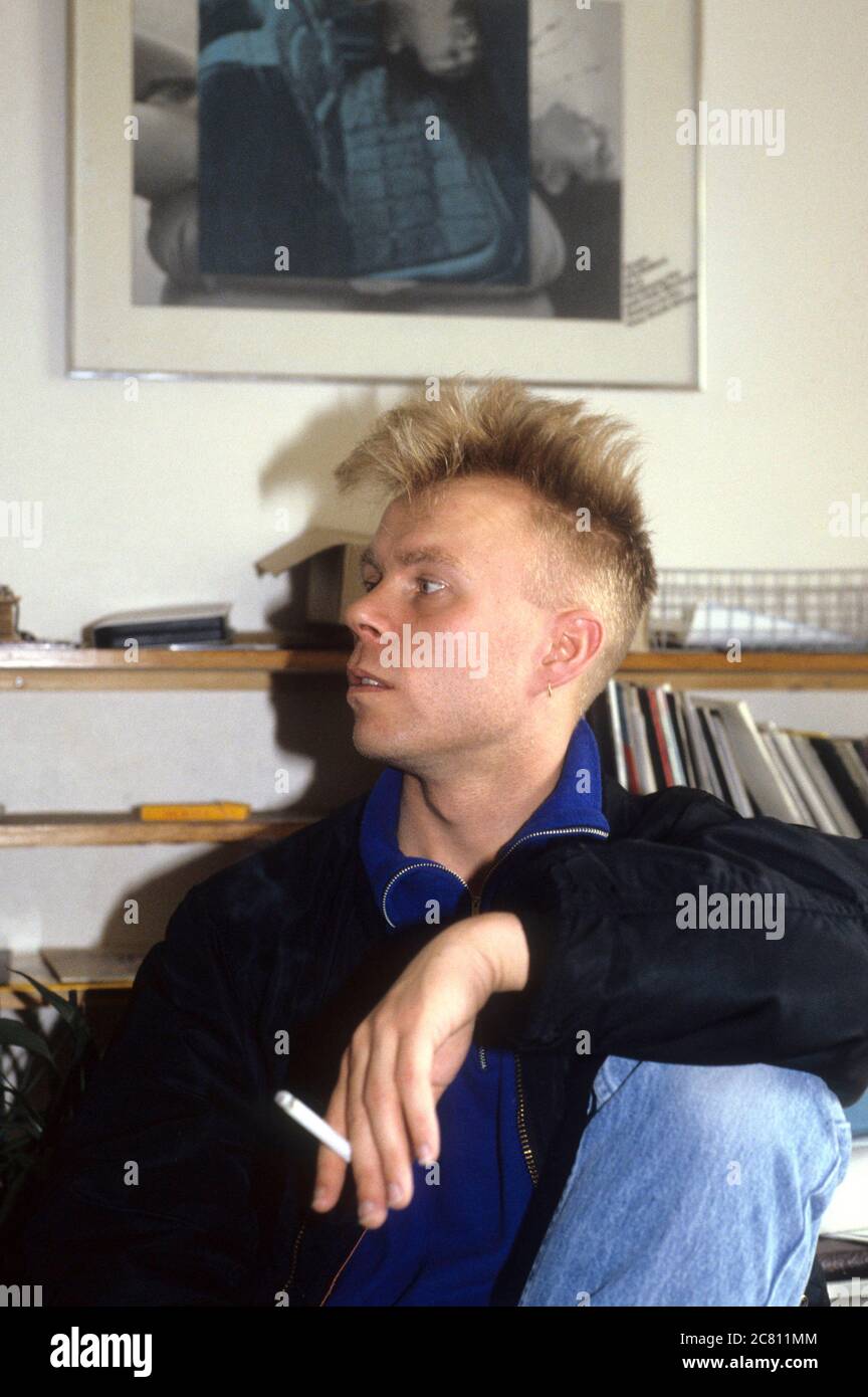 Vince Clark at a photoshoot at Mute Records. London, 6/14/1985 | usage ...