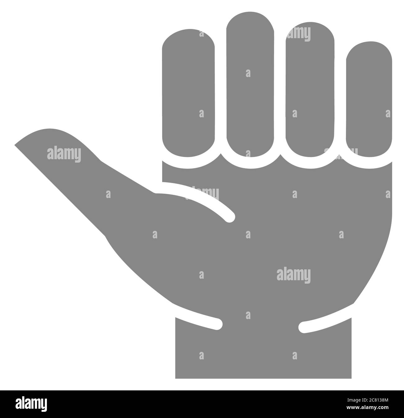 Thumb up gray icon. Like, hitchhiking gesture symbol Stock Vector Image ...