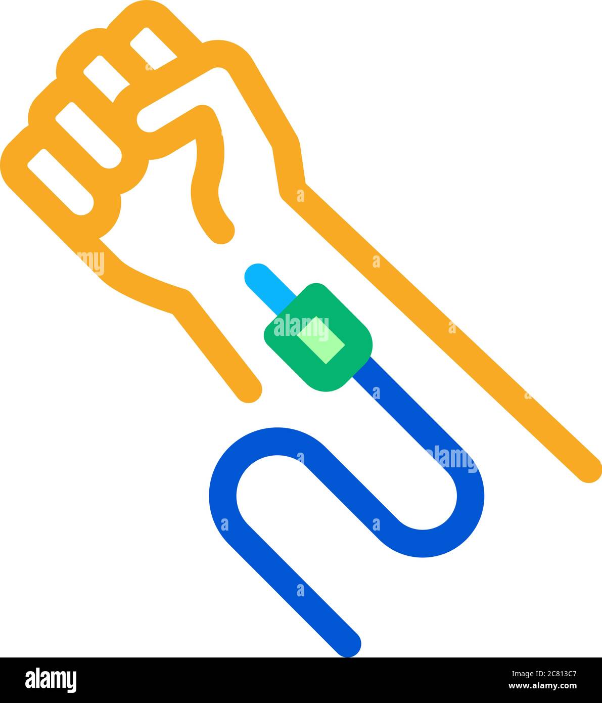 intravenous injection icon vector outline illustration Stock Vector ...