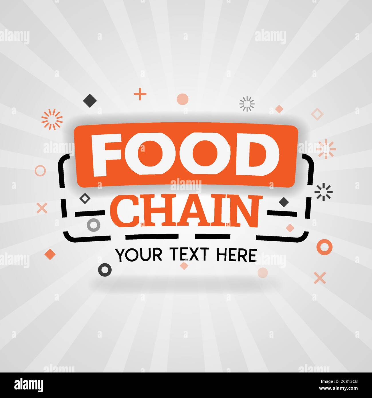 Orange logo template for food chain. for promotion, advertising ...
