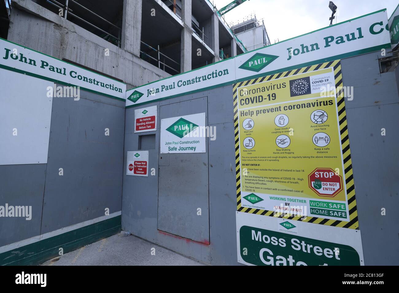 The John Paul construction site on Dublins Townsend Street which has ...