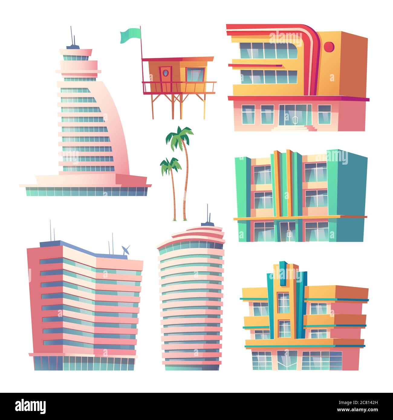 Modern summer house Cut Out Stock Images & Pictures - Alamy