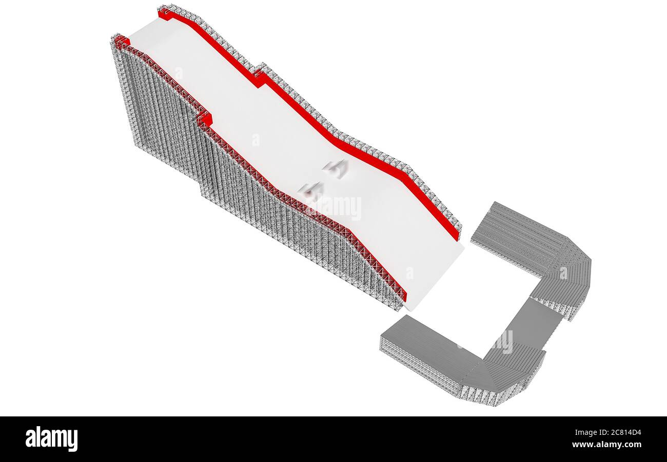 3d illustration of a Snowboard and freestyle Ramp Stock Photo - Alamy